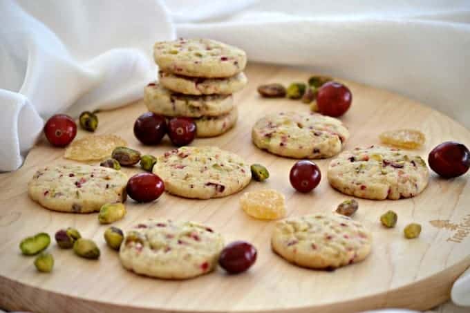 Cranberry Ginger Pistachio Sugar Cookies - 365 Days of Baking