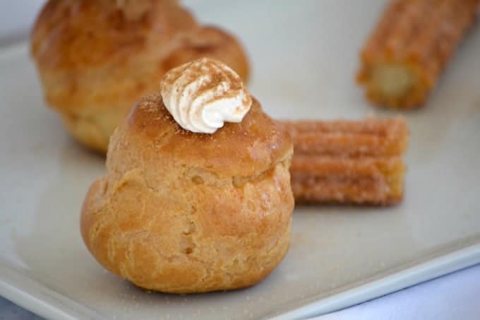 Churro Cream Puffs - 365 Days of Baking