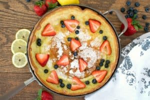 Lemon Poppy Seed Dutch Baby (German Pancake) - 365 Days of Baking