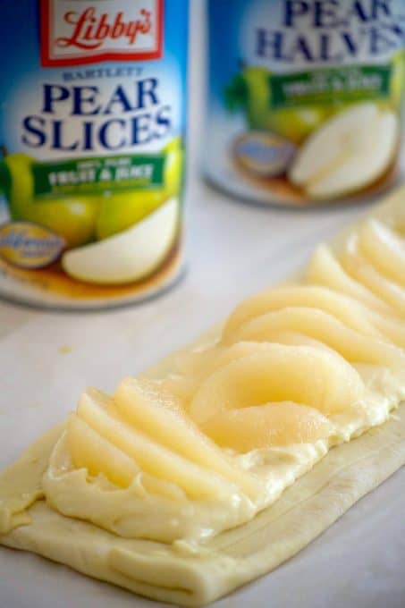 Easy Homemade Pear Danish with Puff Pastry and Cinnamon Honey