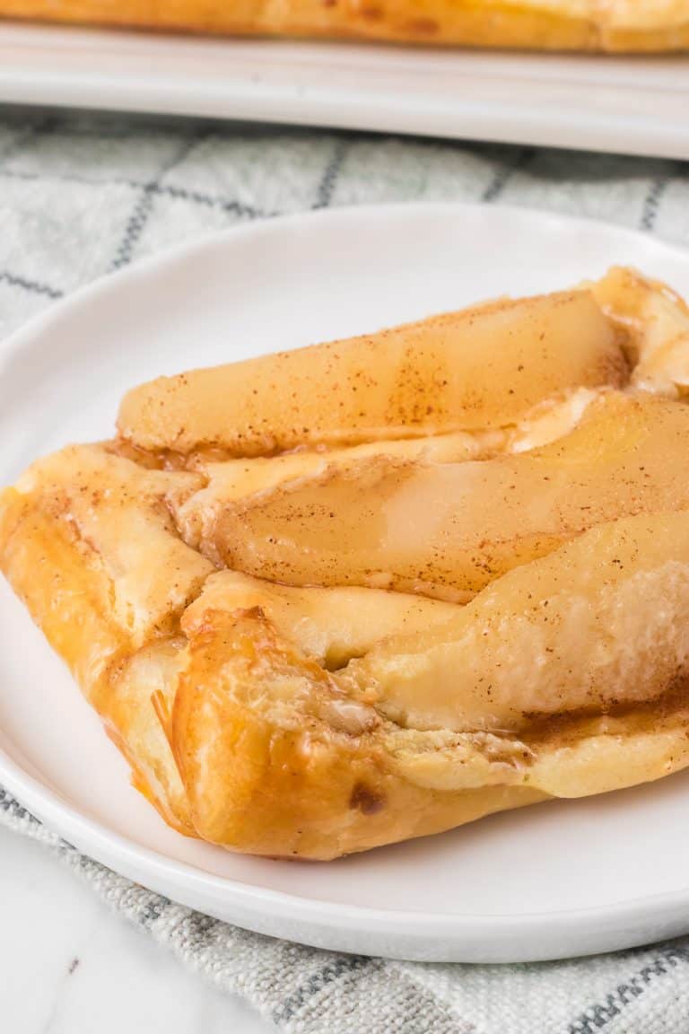 Easy Homemade Pear Danish with Puff Pastry and Cinnamon Honey