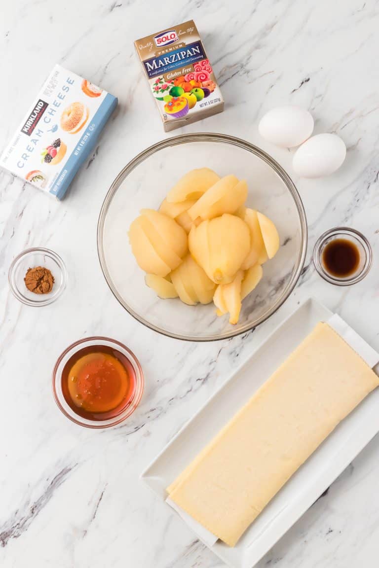 Easy Homemade Pear Danish with Puff Pastry and Cinnamon Honey
