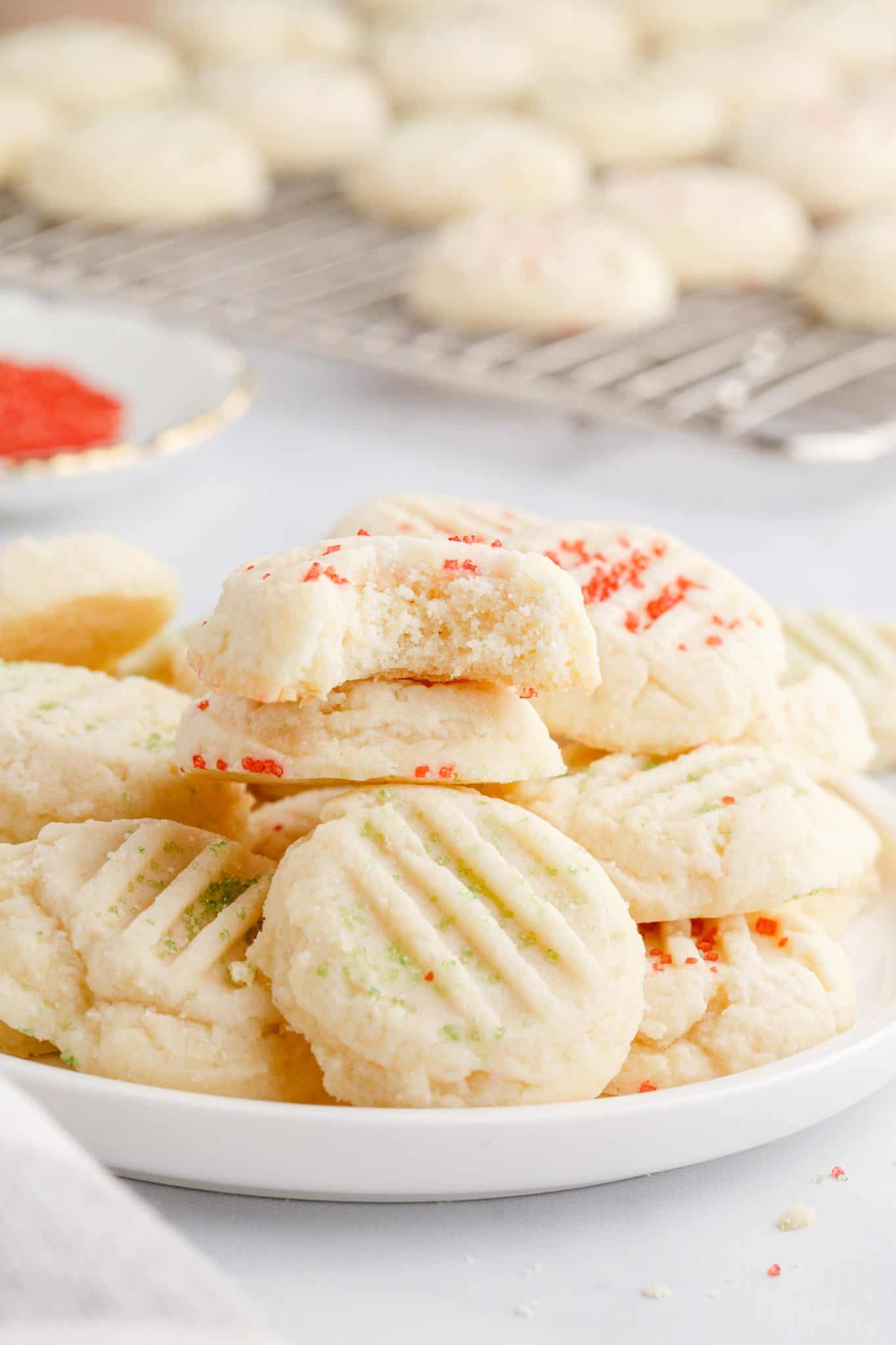 Easy Whipped Shortbread Cookies | 365 Days of Baking and More