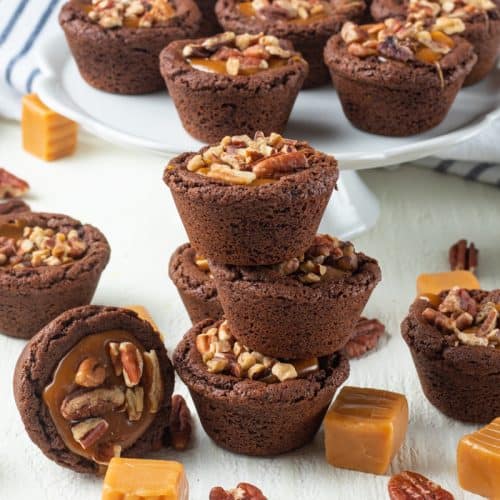 Turtle Tassies (Chocolate, Caramel, Pecans!) | 365 Days of Baking