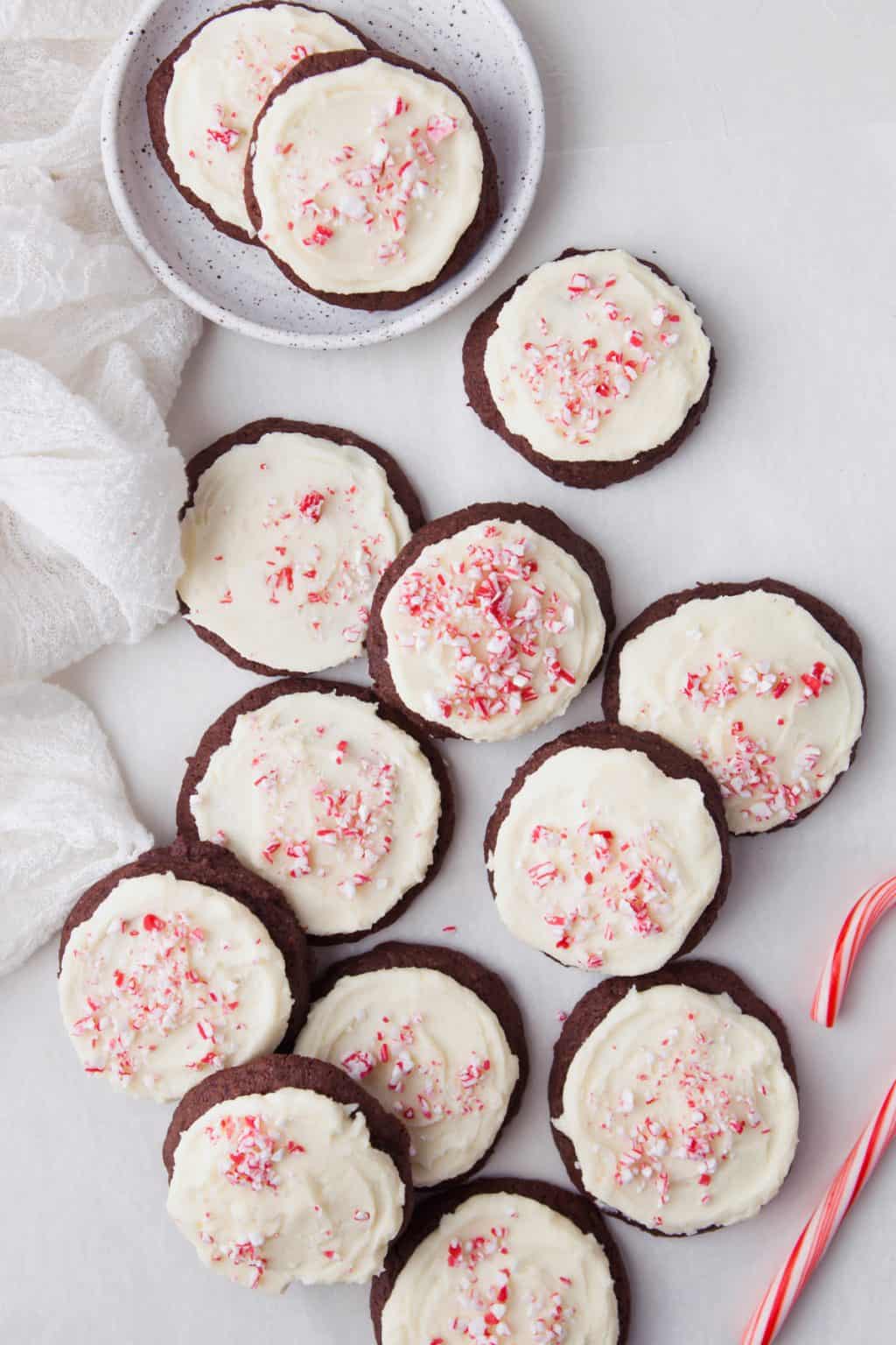 Double Chocolate Peppermint Cookies | 365 Days of Baking