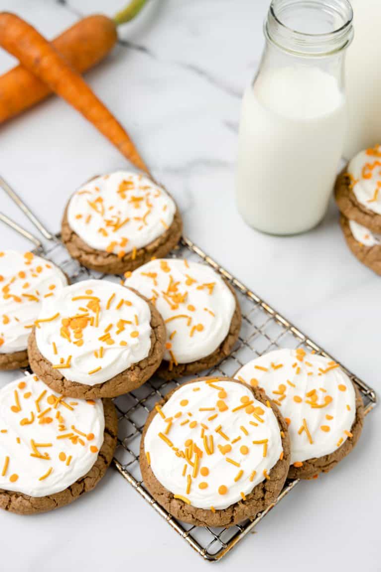 Easy Carrot Cake Mix Cookies | 365 Days of Baking and More
