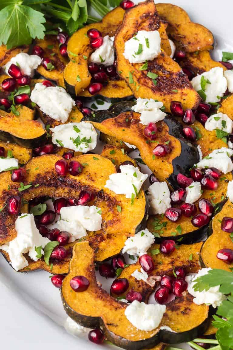 Roasted Acorn Squash with Goat Cheese | 365 Days of Baking