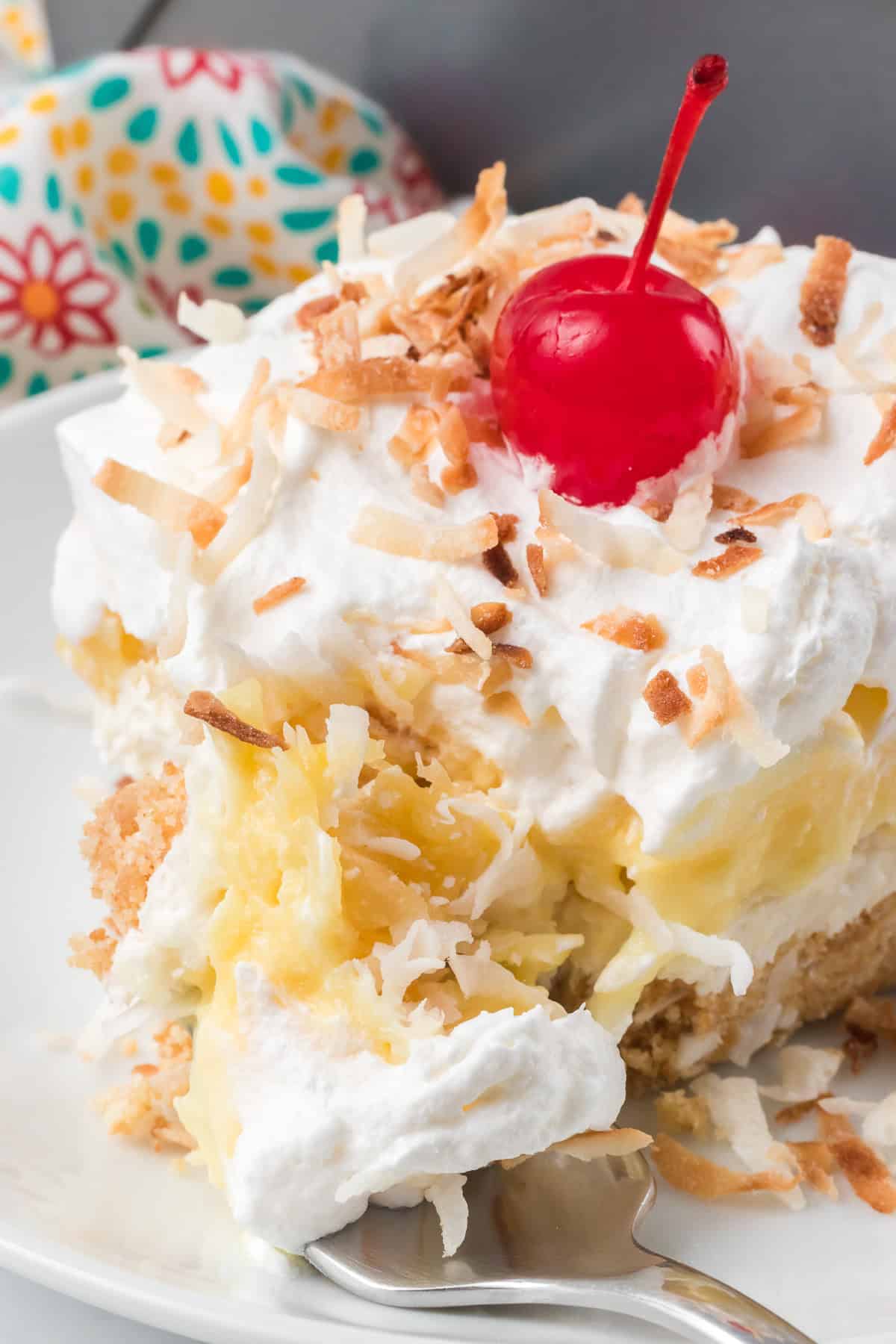 No Bake Pina Colada Dream Bars - Street Food Spectacle