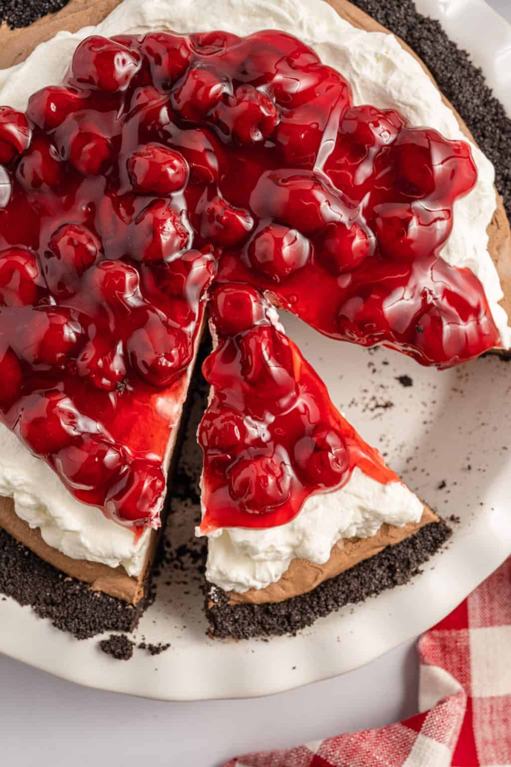Chocolate Cherry Pie: Easy No Bake Pie | 365 Days of Baking and More