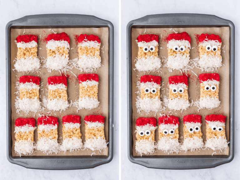 Santa Rice Krispie Treats: Easy Christmas Recipe | 365 Days of Baking ...
